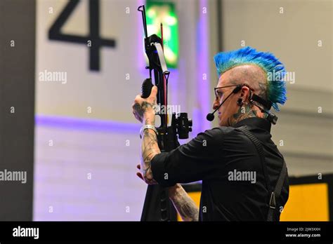 Sin City Sideshow Performs At The Big London Tattoo Show Taken Place At