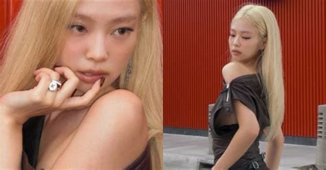 제니 아슬아슬한 엉밑살 노출에 자체 모자이크