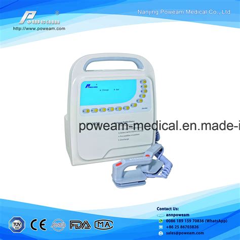 Hospital Portable Aed Automated External Monophasic Defibrillator D 1000a China