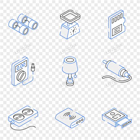 Devices And Electronic Components Isometric Icons Fuse Fuse Tubes