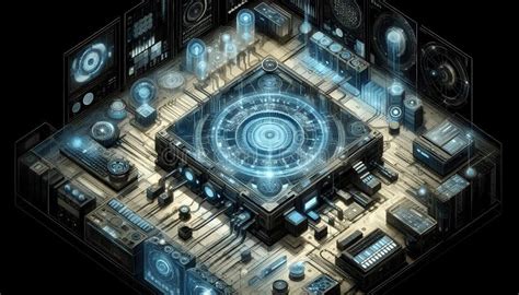 A Complex Data Processing System With Holographic Interfaces Stock Illustration Illustration