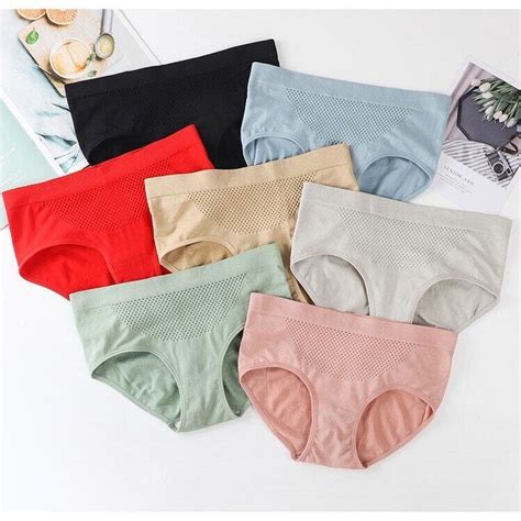 กางเกงในผู้หญิง 6สี พร้อมส่งงานญี่ปุ่น กางเกงในผ้าทอเก็บพุงจากญี่ปุ่น รุ่นกระชับหน้าท้อง