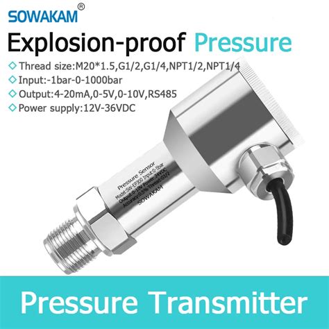 Transmisor De Presi N A Prueba De Explosiones Transductor De Sensor De