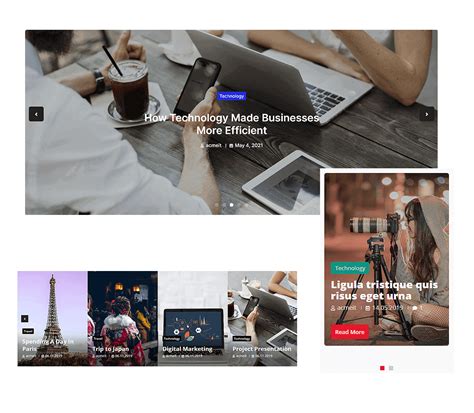 Gutenberg Post Type Carousel Block Gutentor