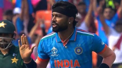 Ind Vs Pak Hardik Pandyas Chirpy Send Off To Imam Ul Haq During