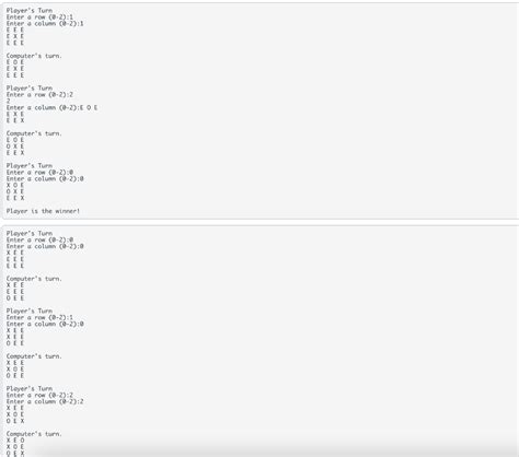 Solved Part II Tic Tac Toe Write An Application That Chegg