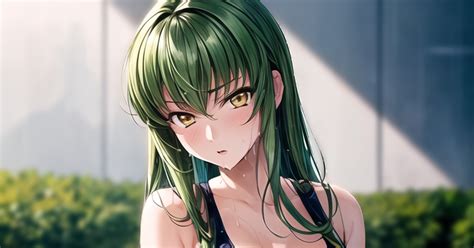 ai generated c c code geass c c code geass swimsuit pixiv
