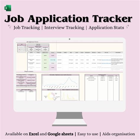 Job Application Tracker Excel Job Planner Job Tracker Template