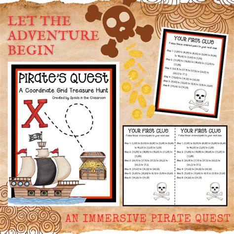 1st Quadrant Coordinate Plane Grid Graphing Mystery Pictures Halloween Pirate