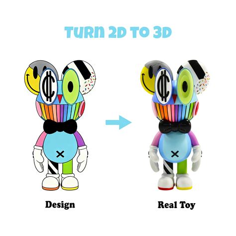 Wholesale Custom Made 2d Design To 3d Vinyl Figure Demeng Toy