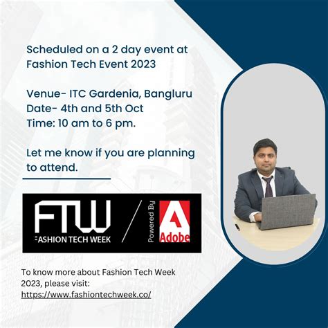 Ankit Kaushik On Linkedin Fashiontech Fashionweek Bangalore
