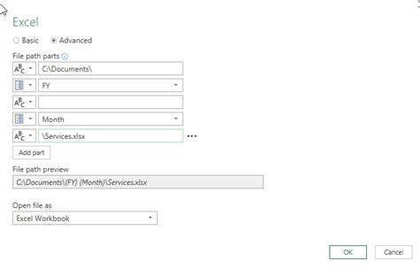 using parameters to create dynamic file paths in excel queries marcus