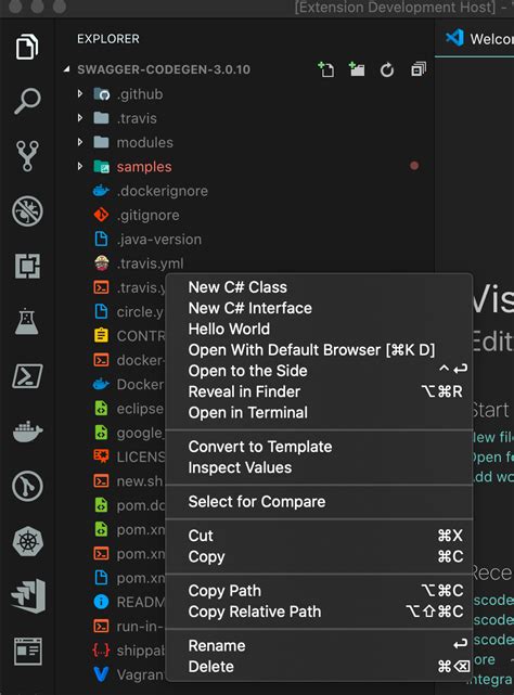 Visual Studio Code Api Da Context Menu Alan Na Men Ekleme