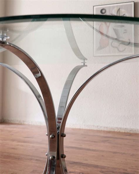 Beveled Glass Table Martina Vintage