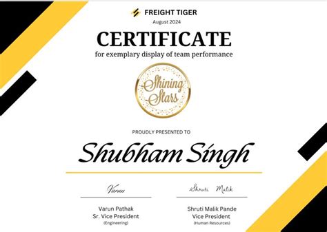 Shubham Singh On Linkedin I Am Honored And And Delighted To Have Been