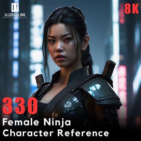 330 Female Ninja Characters Reference Photos Different Styles 8k