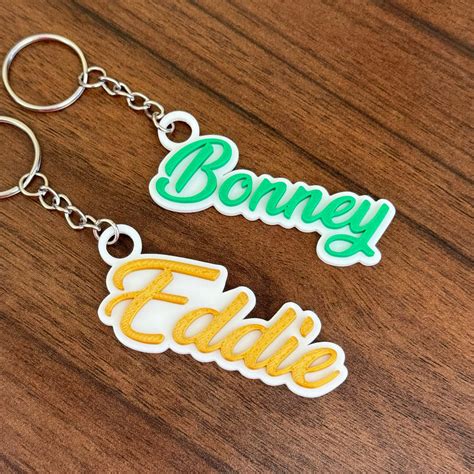 Personalized Name Keychains 3d Printed Keychains Custom Name