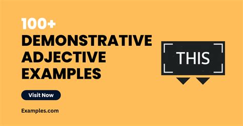 Demonstrative Adjective Examples