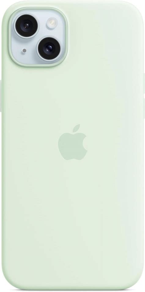 Iphone 15 Plus Silicone Case With Magsafe Soft Mint Walmart