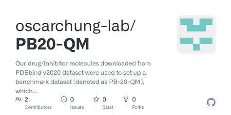 Github Oscarchung Labpb20 Qm Our Druginhibitor Molecules