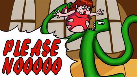 Rainbow Friends Green Vs Buffet Night Burstin Fat Girlfriend Drawing