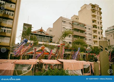 Liberdade Street Neighborhood Sao Paulo Brazil Neighborhood Most