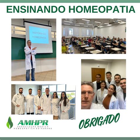 Associação Médica Homeopática Do Paraná Formando Novos MÉdicos Homeopatas