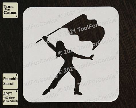 Color Guard Stencil Etsy
