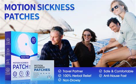 Healexvazzin 40 Counts Motion Sickness Patches Sea Sickness Patch For
