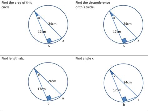 Geometry Angles Circle Theorems Ssdd Problems