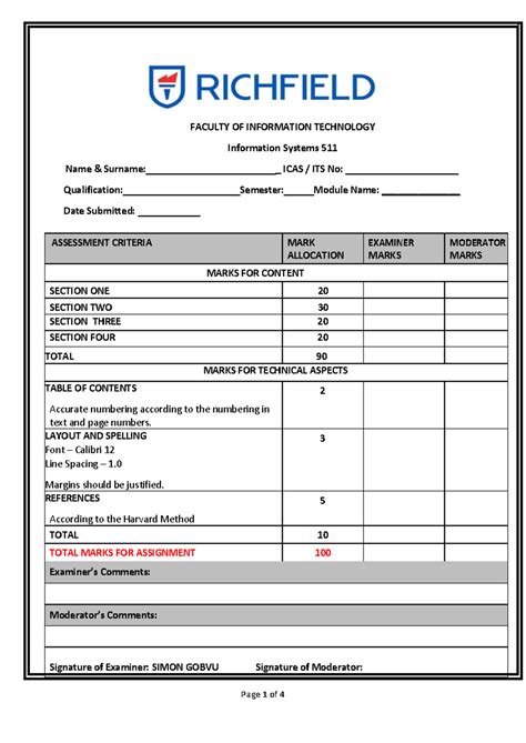 Assignment 1 Ins511 Faculty Of Information Technology Information Systems 511 Name And Surname
