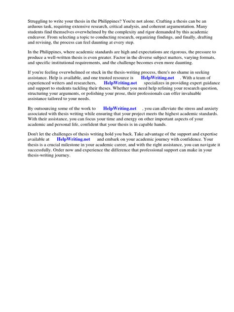 Thesis Example In The Philippines Pdf Tagalog Language Thesis