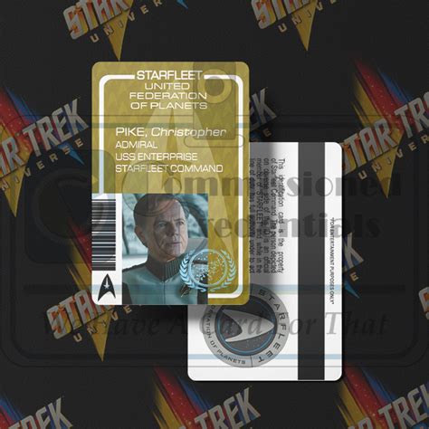 Starfleet Id Commissioned Credentials