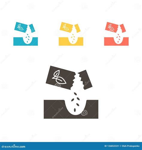 Seed Packet Icon Vector Sign For Web Graphic Stock Vector Illustration Of Object