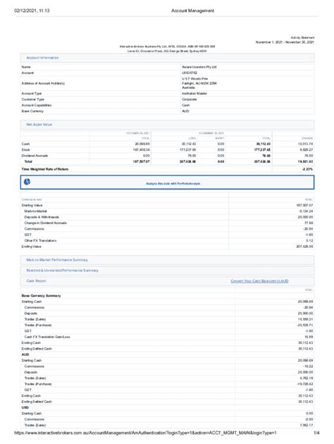 Fillable Online November 2021 Activity Statement For Aware Investors Pty Ltd Fax Email Print