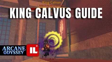 Arcane Odyssey King Calvus Guide Item Level Gaming