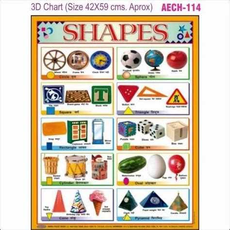 White Orange Educational 3 D Chart At ₹ 80piece In Alwar Id
