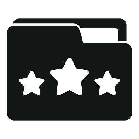 Rate Folder Icon Simple Vector Star Review 15151096 Vector Art At Vecteezy
