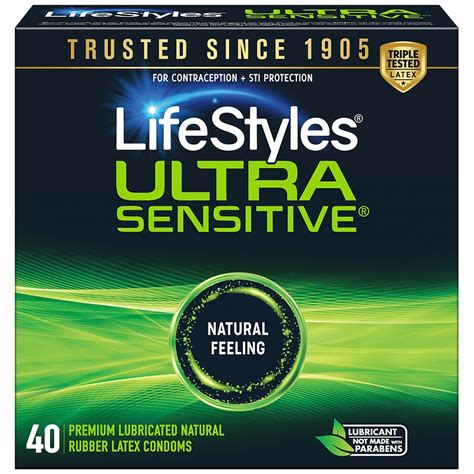 Lifestyles Lubricated Latex Condoms Ultra Sensitive Walgreens