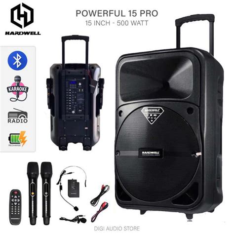 Jual Speaker Portable Bluetooth Mic Wireless Hardwell Powerful 15 Pro