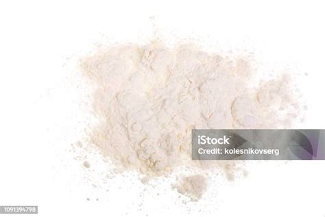 흰색 배경에 고립 밀 가루의 더미입니다 최고의 볼 수 있습니다 평면 배치 나트륨에 대한 스톡 사진 및 기타 이미지 나트륨