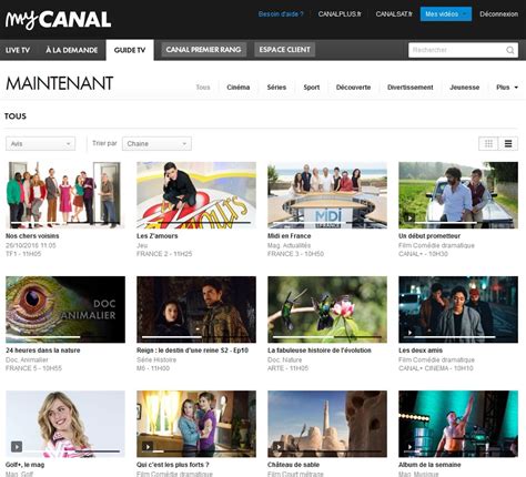 Découvrez Les Fonctionnalités Et Contenus De Mycanal Version Web Pour