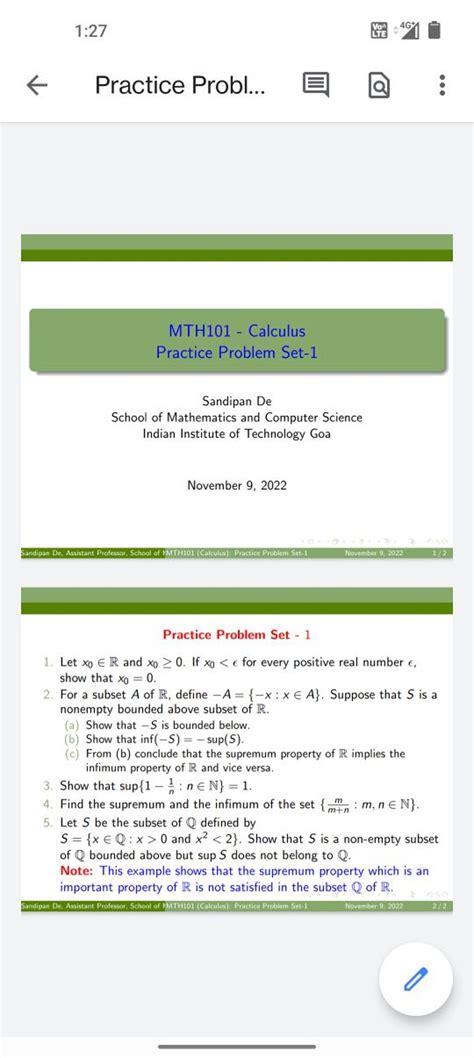 1 27 practice probl mth101 calculus practice problem set 1 sandipan