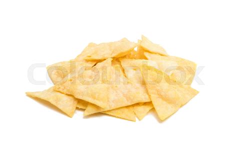 Triangle Chips Isolated Stock Image Colourbox
