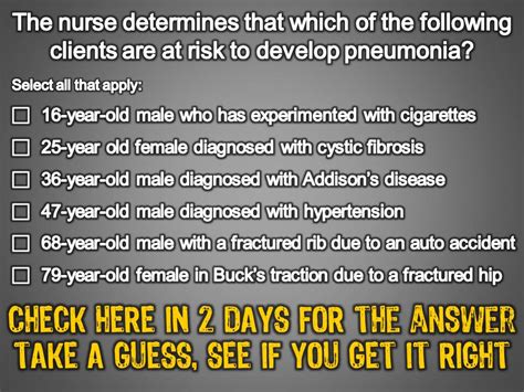 Nurse Nacole Nursing Resources Weekend Nclex Questions Challenge