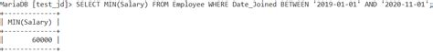 Mysql Aggregate Functions Min And Max Mysqlcode