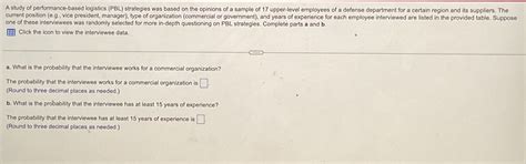 A Study Of Performance Based Logistics Pbl