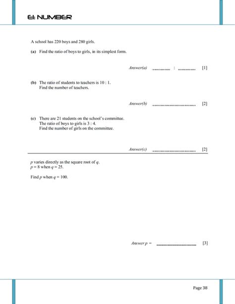 Igcse 0580 Math Extended Number Pdf Education