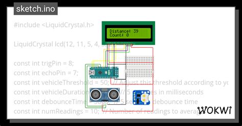 Vehicle Detection Shobia Wokwi ESP32 STM32 Arduino Simulator