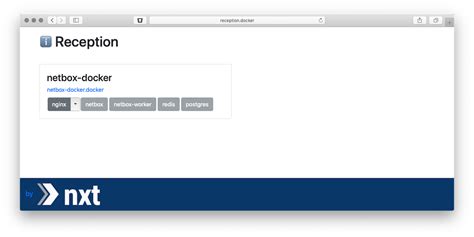 GitHub Nxt Engineering Reception Entry Page Reverse Proxy For All Your Docker Compose